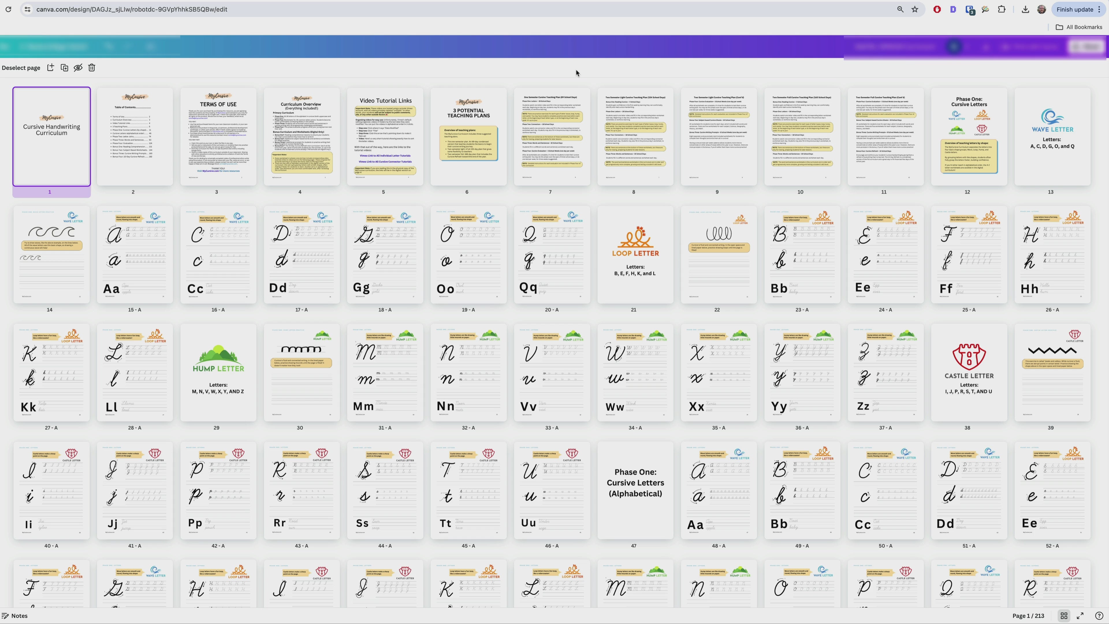 Full Cursive Curriculum – MyCursive